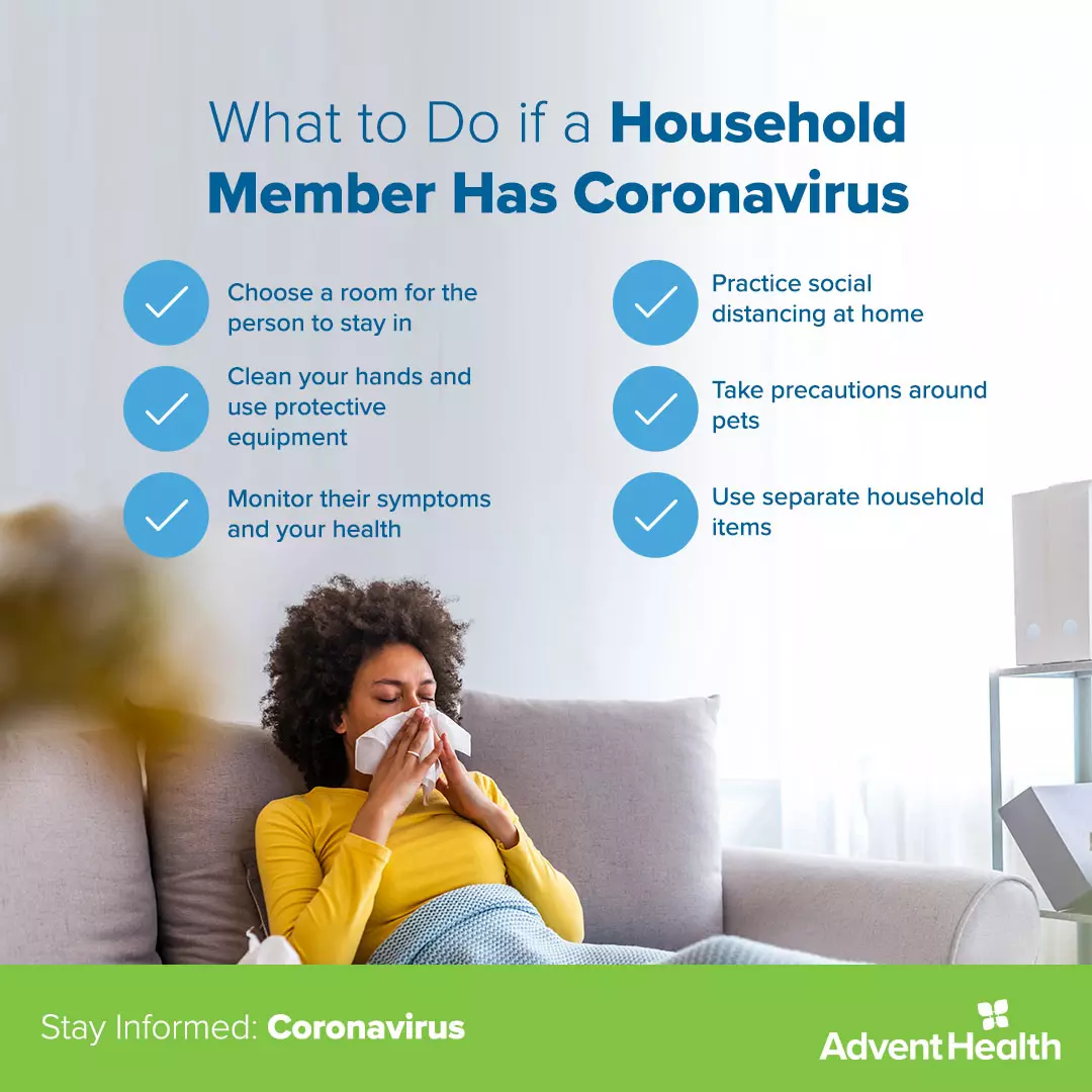What to Do if a Household Member Has COVID-19 | AdventHealth