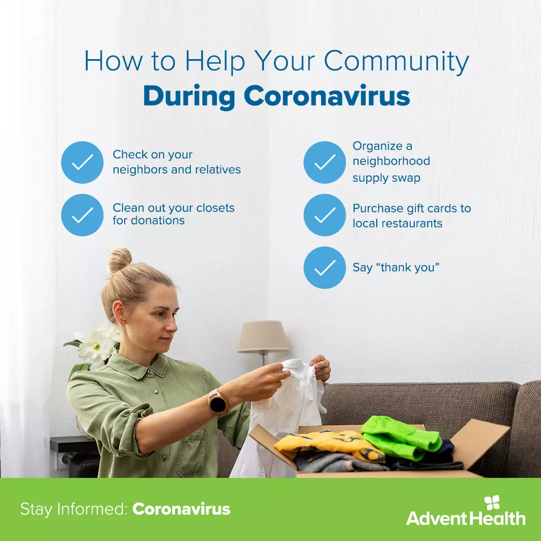 5 Ways to Help Your Community During Coronavirus | AdventHealth